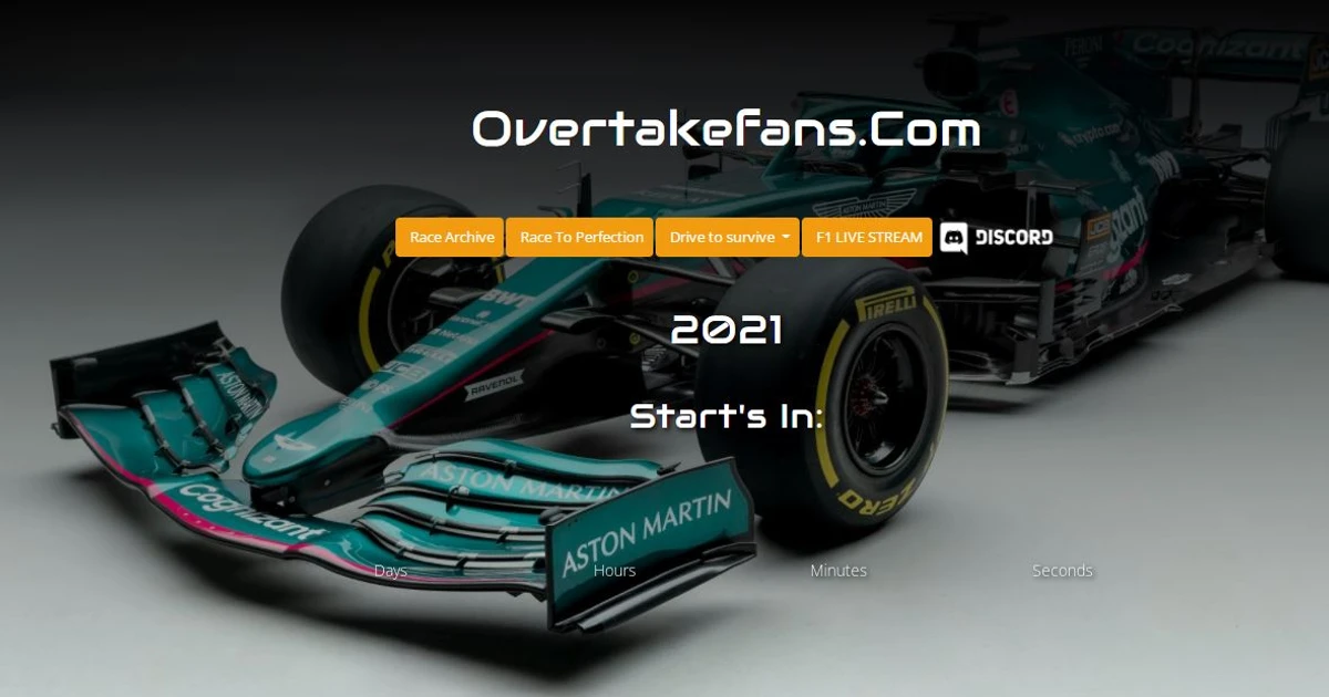 Watch Formula One Live Streams On Overtakefans Website In 2022