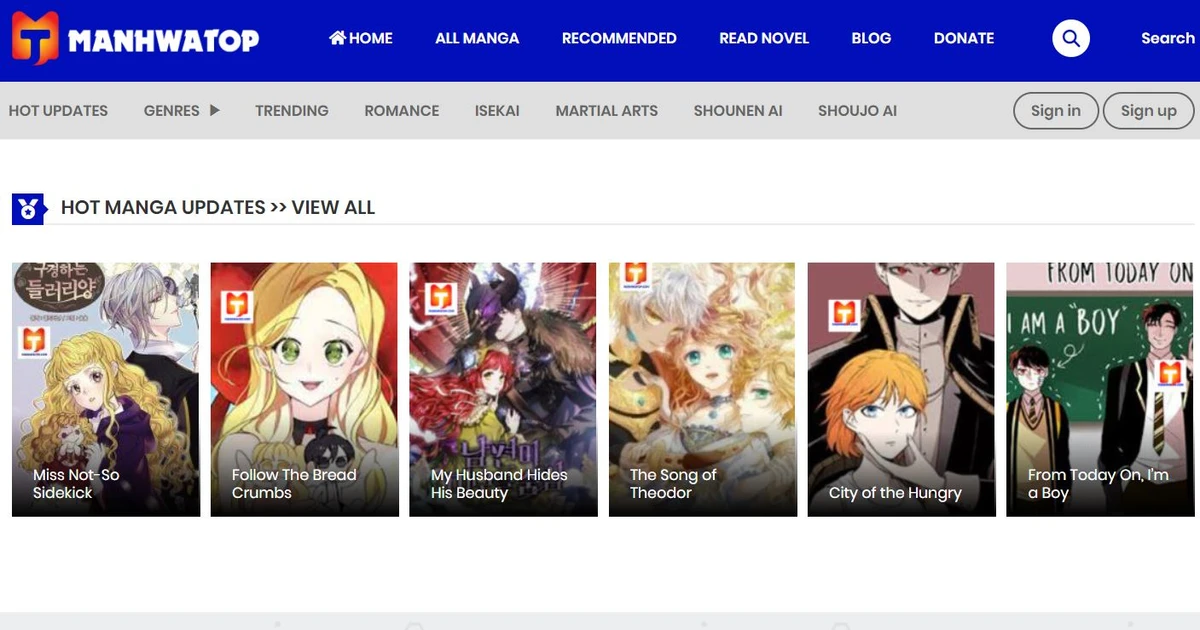 Get Introduced To Korean Manga At Manhwatop