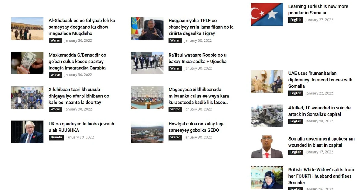 Caasimada Online - Stay Updated To Somalian News Events In 2022
