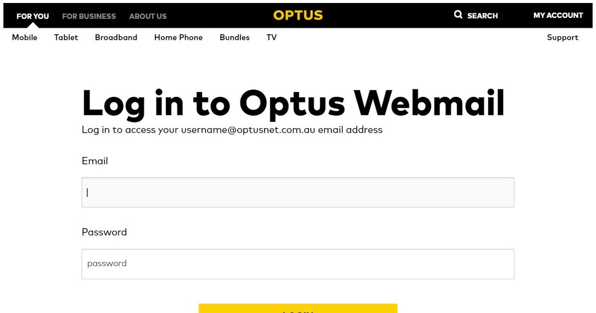Optus Webmail.Com.Au-Sign Up For A Free Email Account In Australia