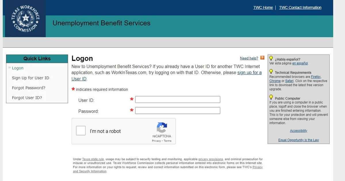 Log In Twc - Employer Benefits Services Is Twc's Free Online System ...
