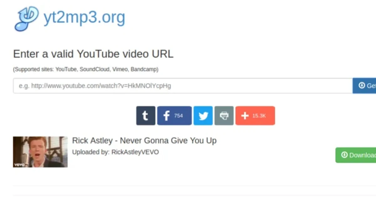Yt2mp3 - This Service Gives You The Ability To Convert Videos To MP3 Format