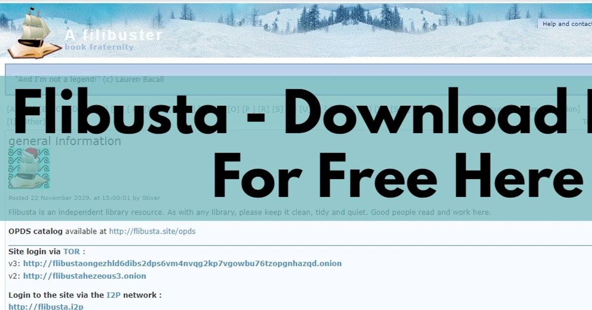 Flibusta - Download Ebooks For Free Here