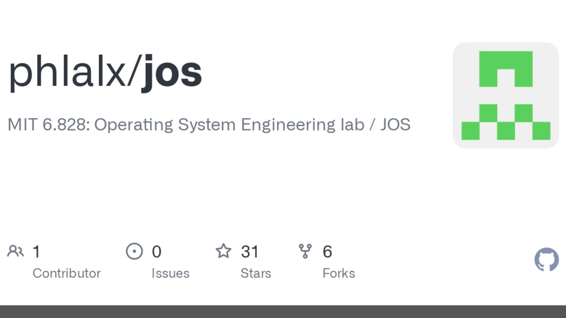 MIT JOS - The Minimalistic Operating System