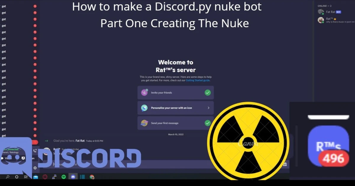 Discord Nuke Bot - The Ultimate Tool For Mass Destruction