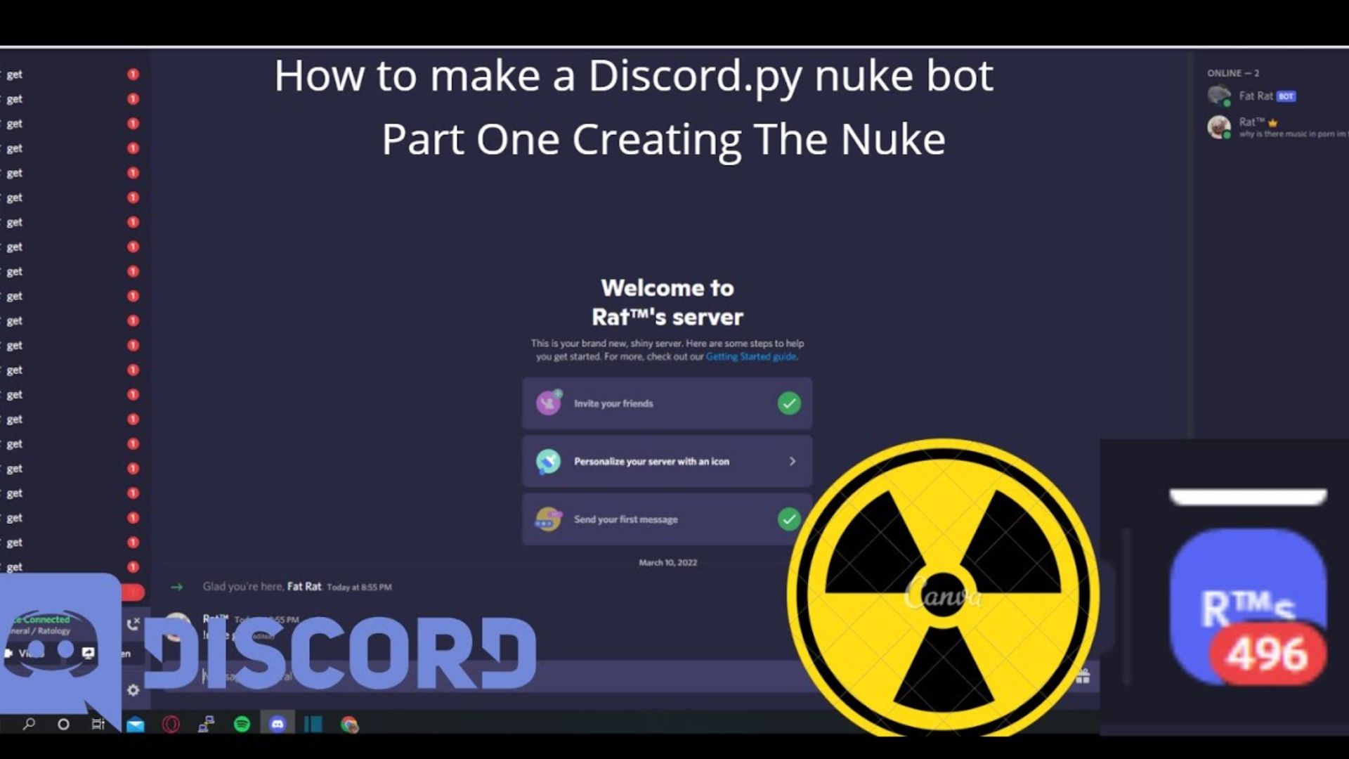 Discord Nuke Bot - The Ultimate Tool For Mass Destruction