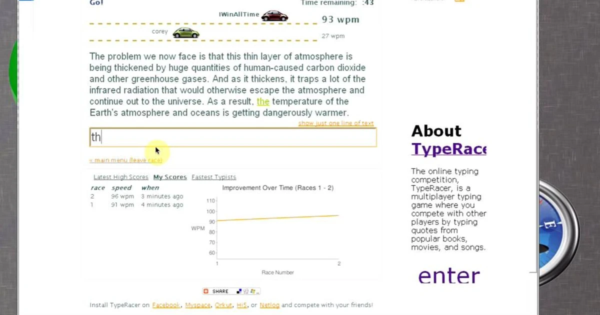 Typeracer Cheat - How To Improve Your Typing Speed Without Cheating?