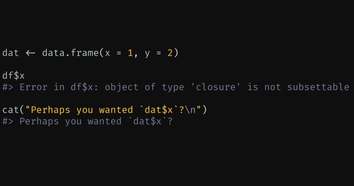 Object Of Type Closure Is Not Subsettable How To Resolve This Error
