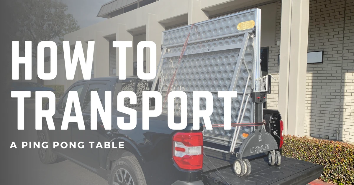 How To Transport A Ping Pong Table - Protecting The Play
