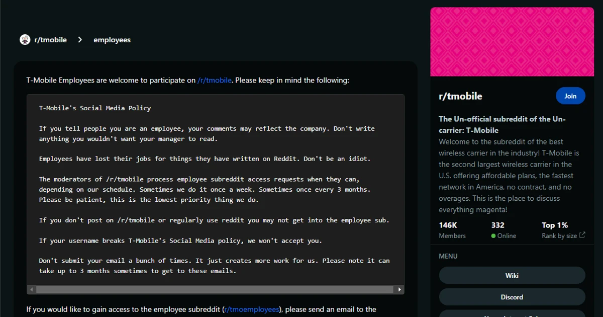 R/tmobile - A Community For T-Mobile Customers