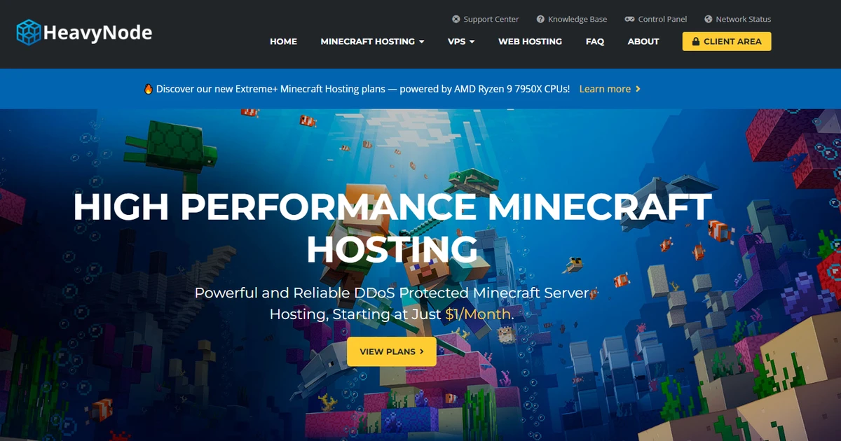 HeavyNode - High-Performance Minecraft Hosting For An Unparalleled Gaming Experience