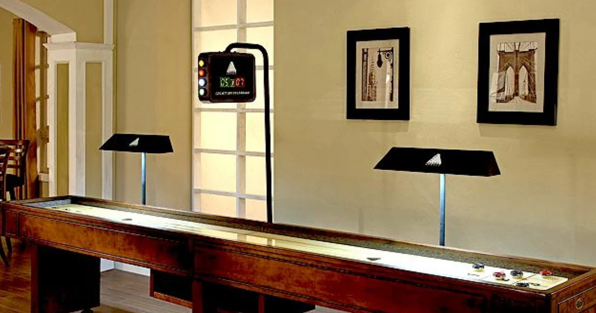 Shuffleboard Table With Electronic Scoring - Bringing Tech To Traditions