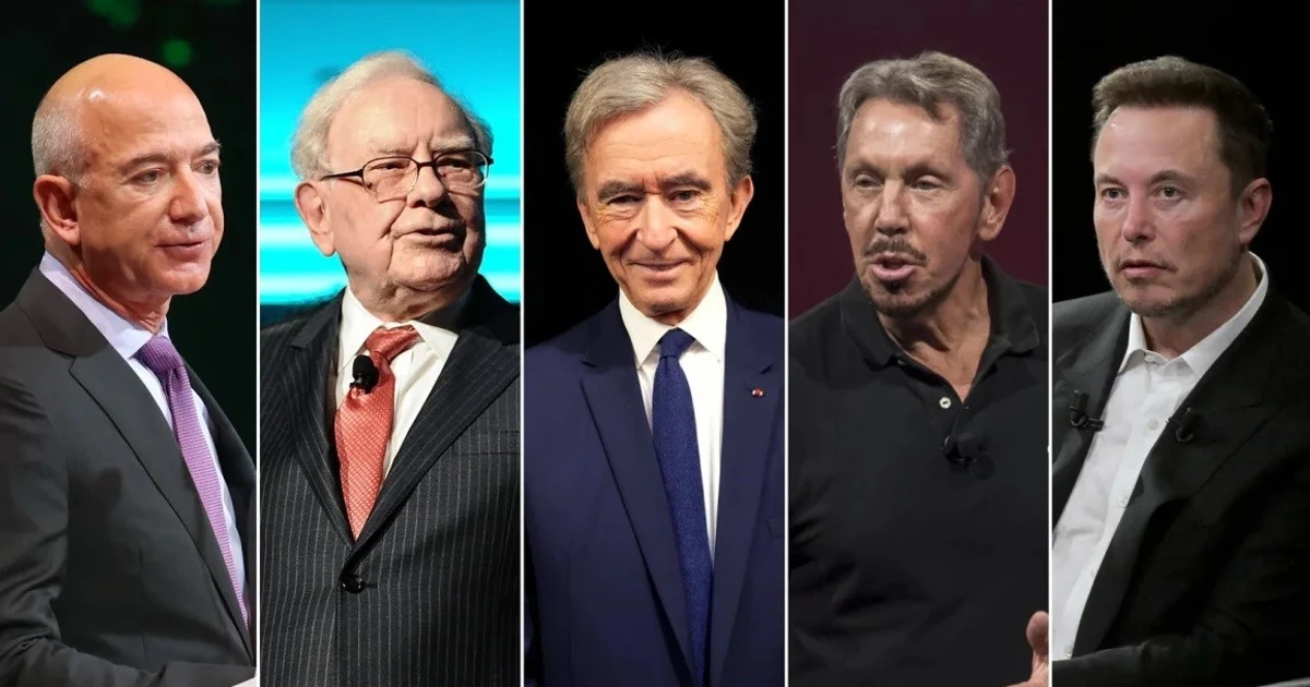 World's 5 Richest Men Double Wealth After 2020, Oxfam Reports