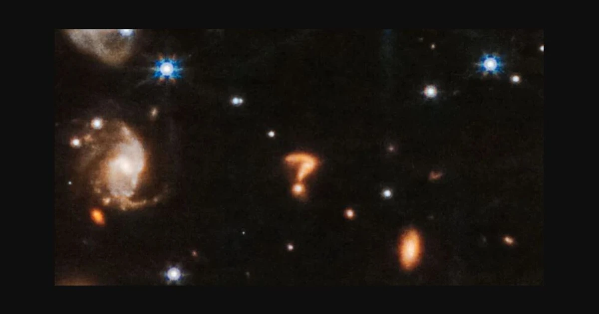 James Webb Space Telescope Detects Question Mark Shape In Deep Space