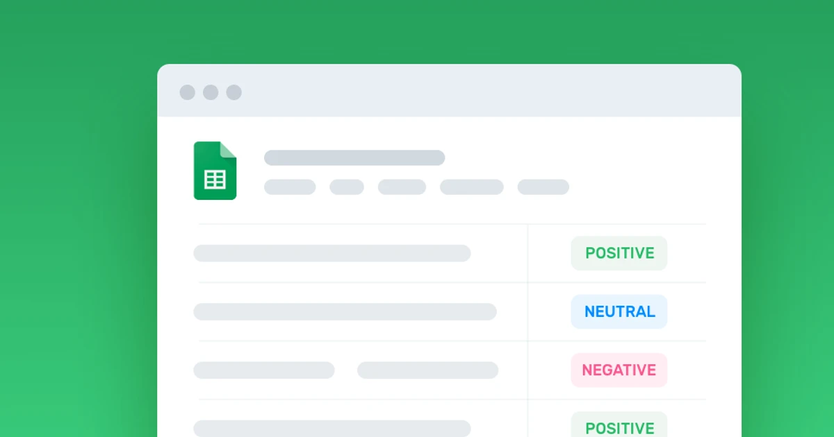 Sentiment Analysis Google Sheets - Uncover Hidden Insights From Your Text Data